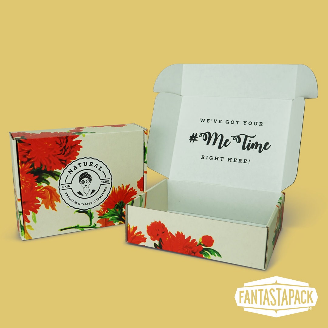 Custom Printed Boxes 7"x5"x3", Full-color, Use Your Own Design, Sturdy ...