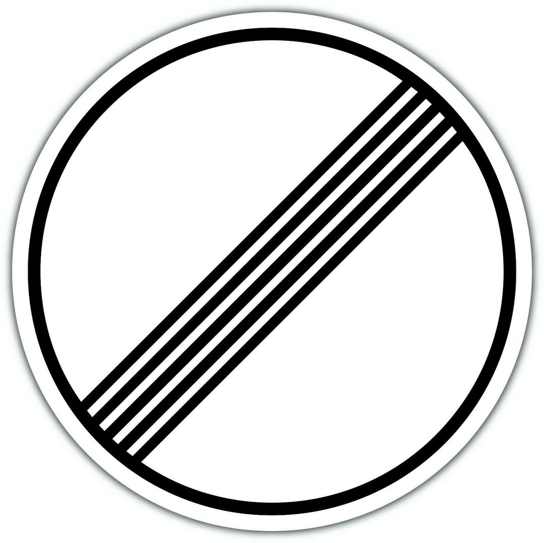 No Speed Limit Sign Autobahn German Vinyl Sticker Decal Car Window ...