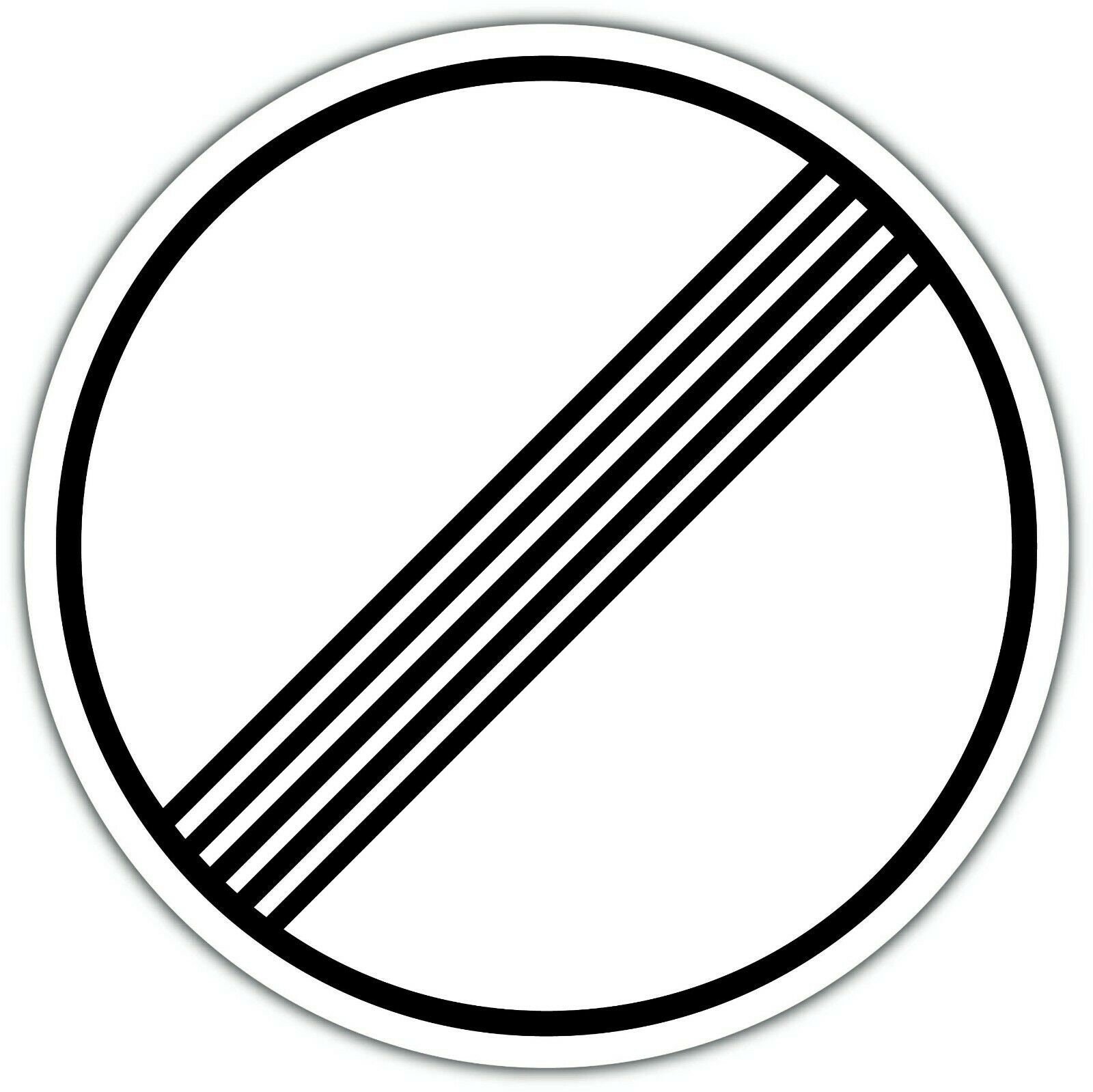 No Speed Limit Sign Autobahn German Vinyl Sticker Decal Car Window ...