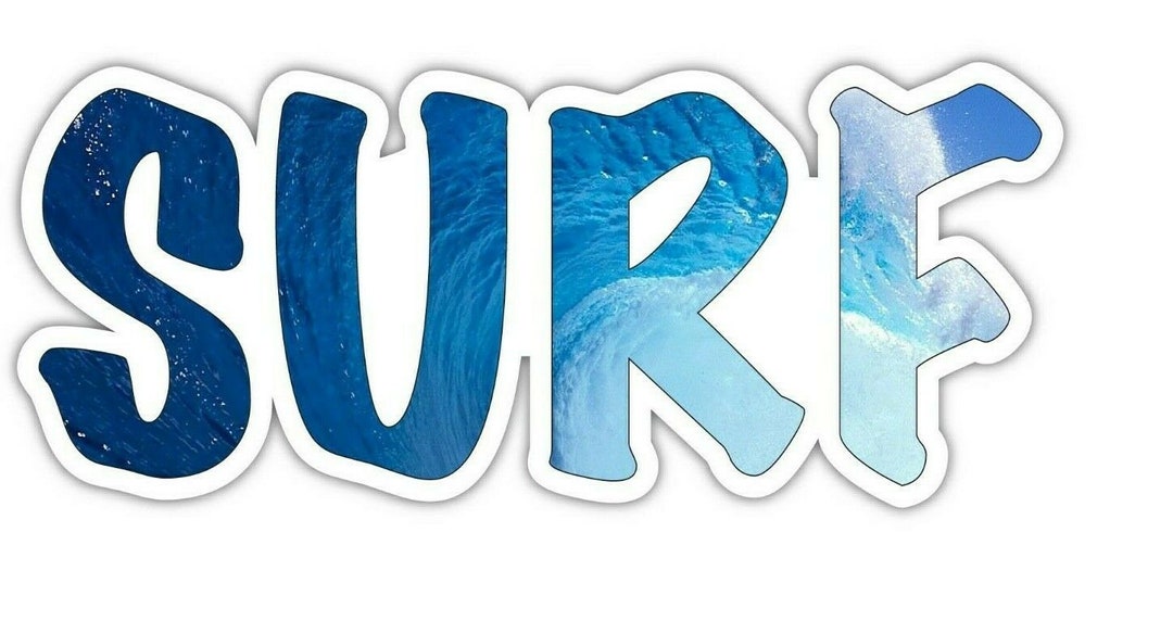 Life is Better When You Surf Surfing Ocean Wave Vinyl Sticker Decal Car ...