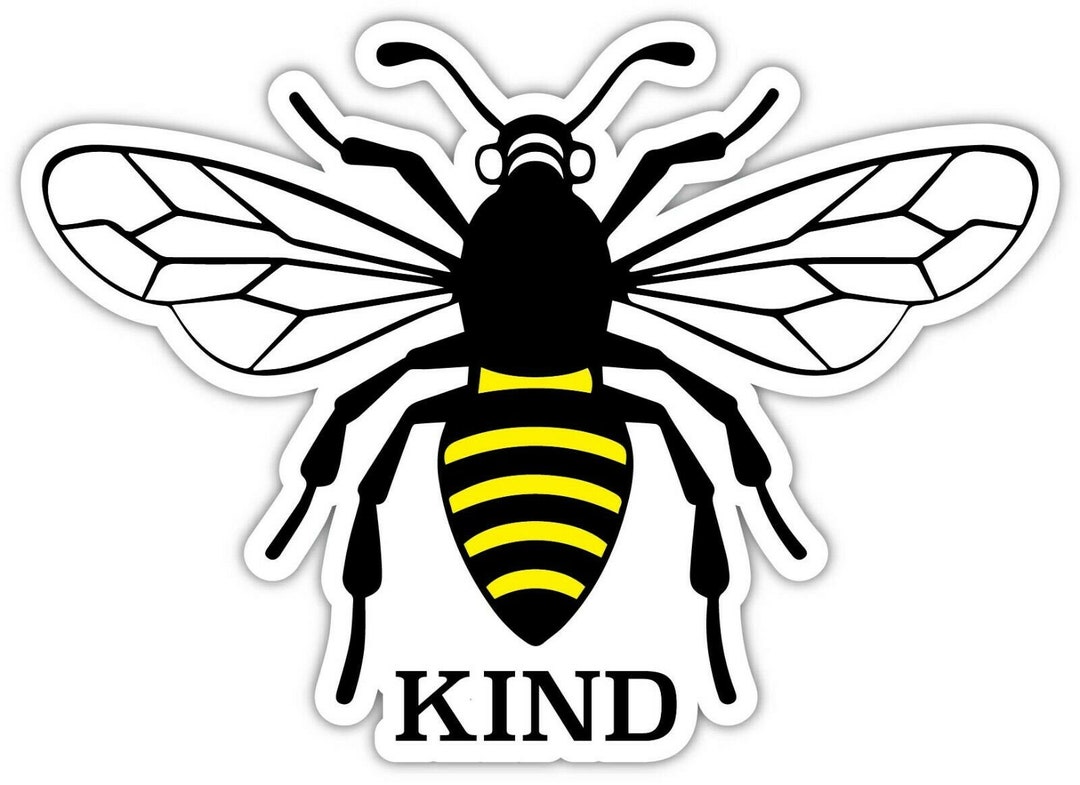 Bee Kind Vinyl Sticker Decal Car Bamper Laptop Window Wall - Etsy