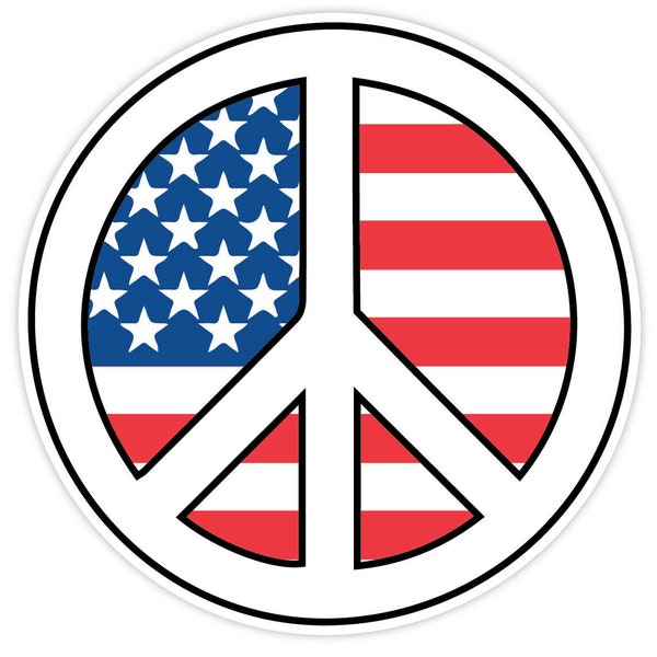 Peace Flags Decal - Etsy