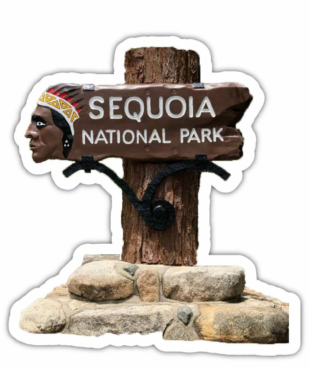 Sequoia National Park Logo Entrance Vinyl Sticker Decal Car Laptop ...