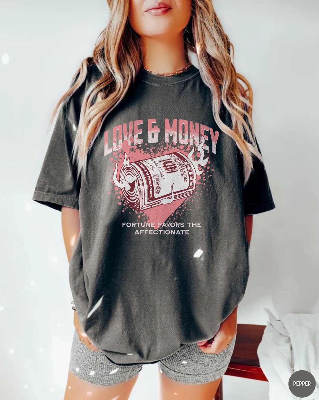 Love & Money 2000s Shirt, Vintage Graphic Tees, Fortune Favors the ...