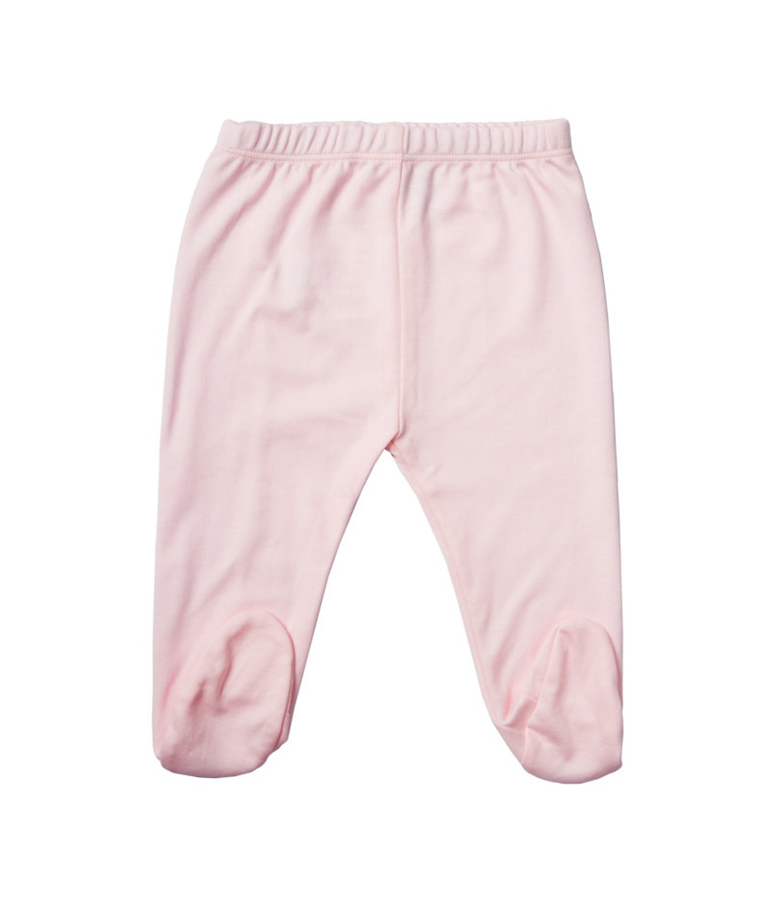 Pink Pima Cotton Baby Footed Pants - Etsy