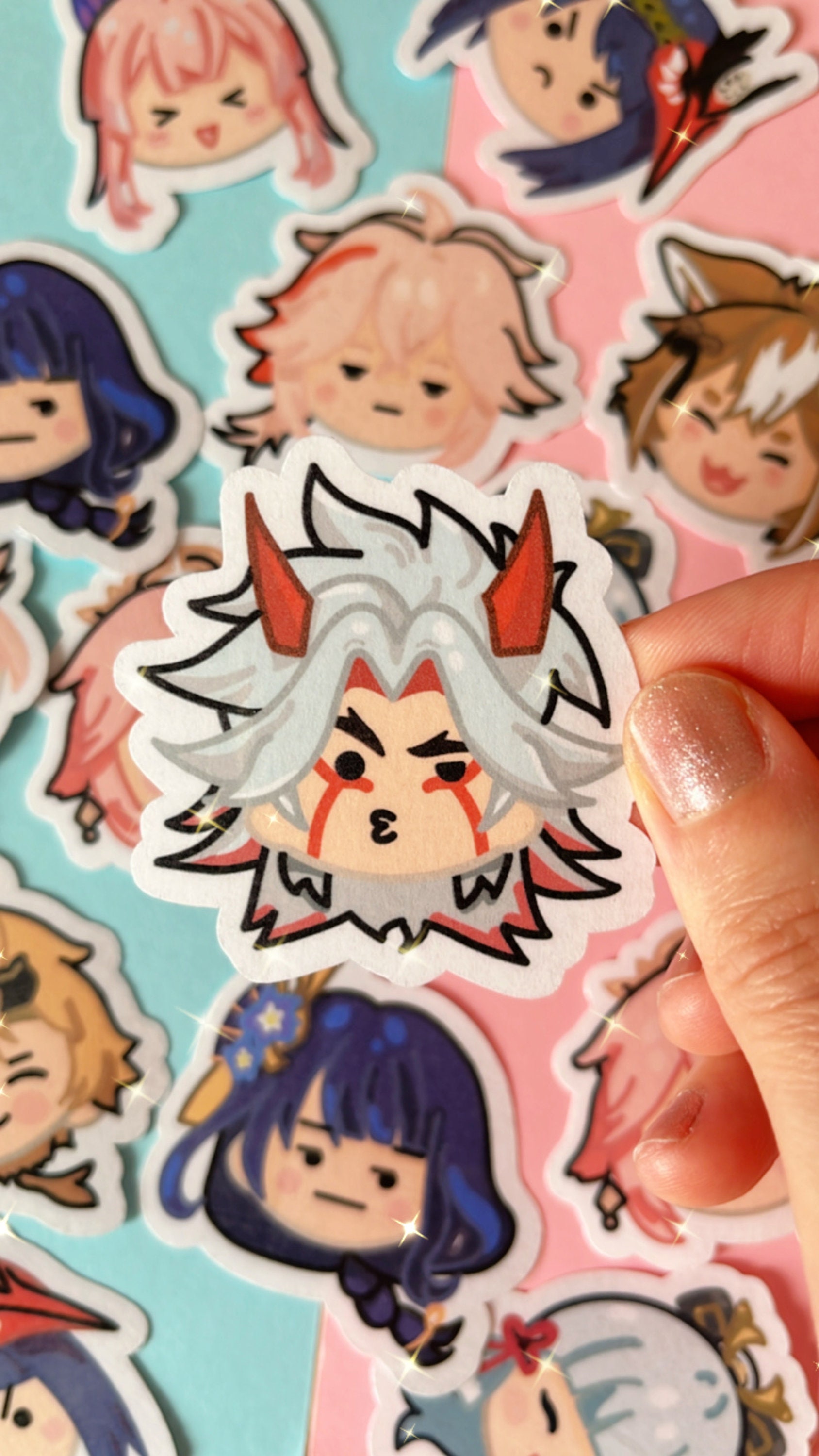 Stickers Genshin Impact Inazuma and Liyue Itto Yae Miko - Etsy UK