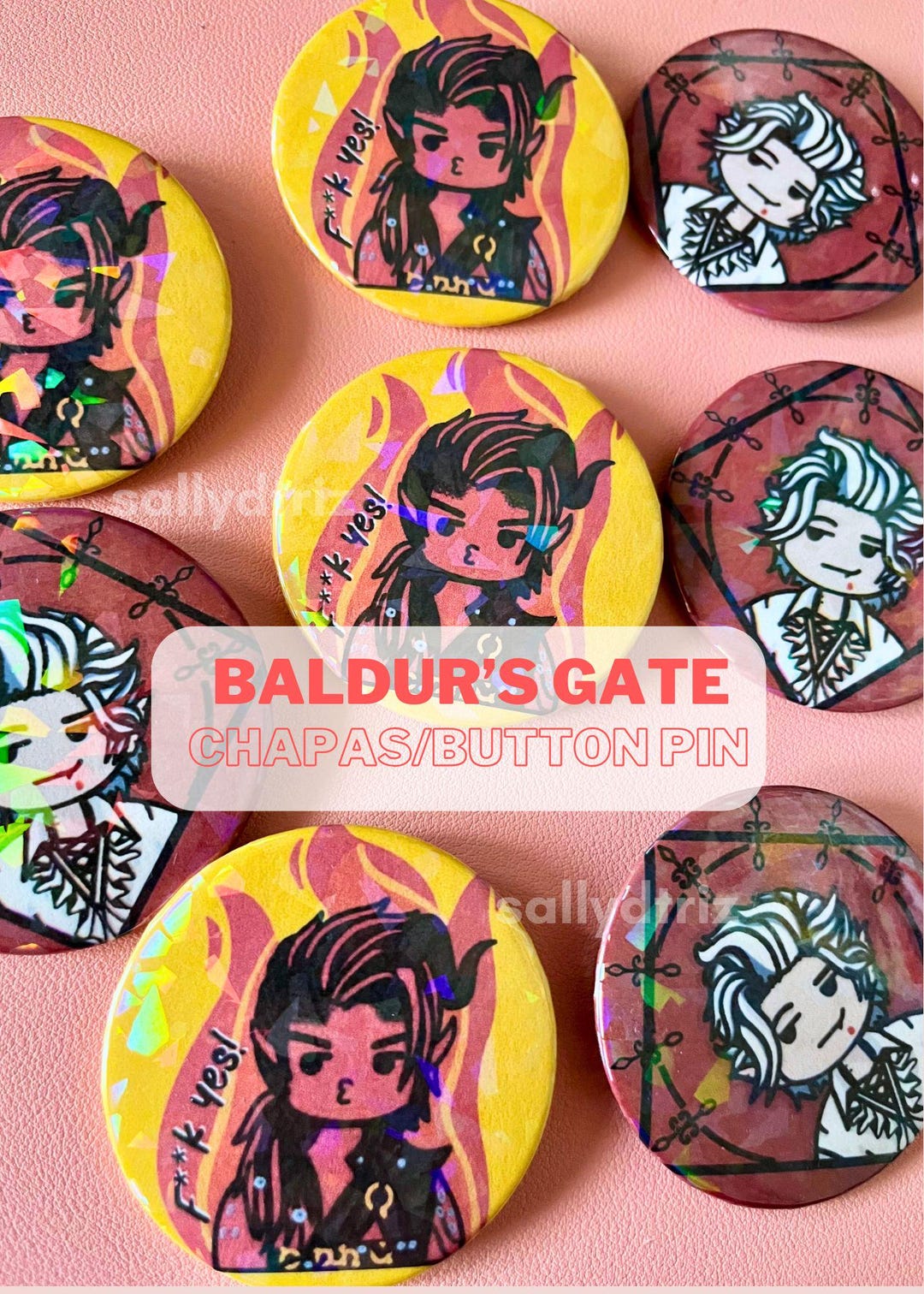 Badges Button Pin Astarion Karlach Approves BG3 Sticker Karlach ...