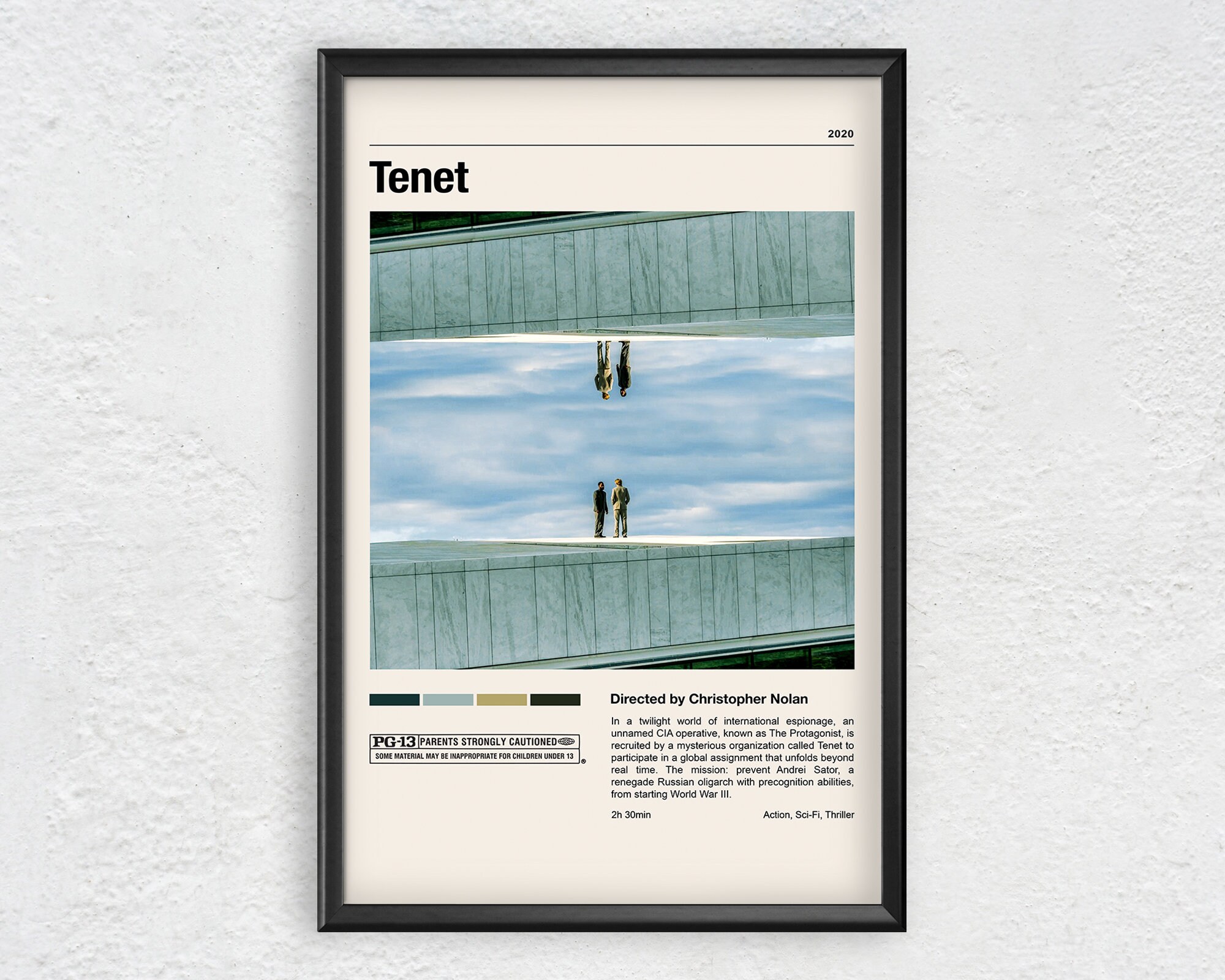 Tenet Minimal, Conceptual, Color Palette Movie Poster - Etsy