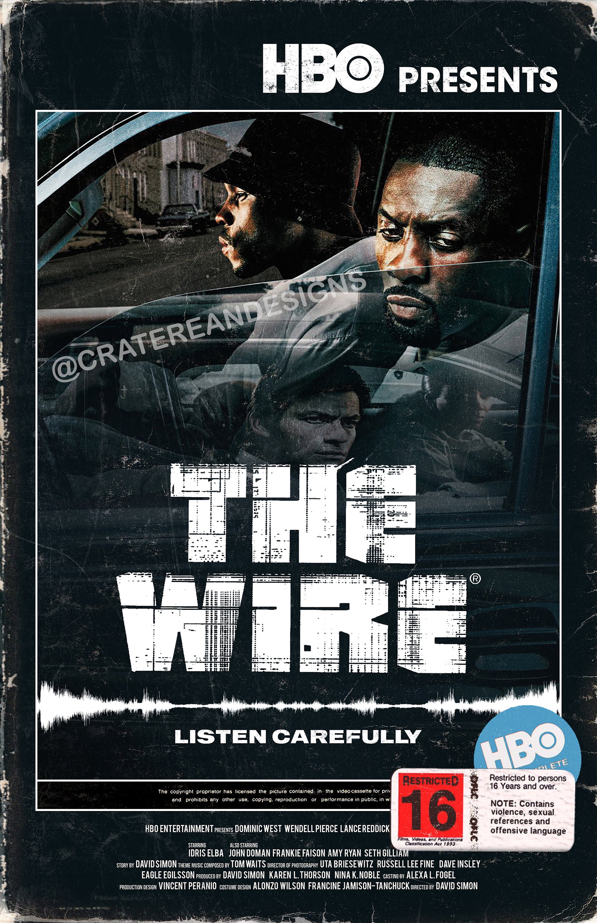 The Wire TV Series VHS Inspired Poster - Etsy Australia