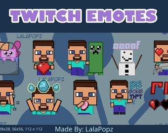 Steve Emotes - Etsy