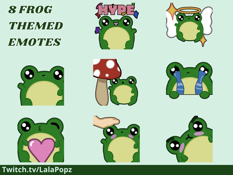 Animated Frog Themed Twitch Overlays and Scenes Stream - Etsy Canada