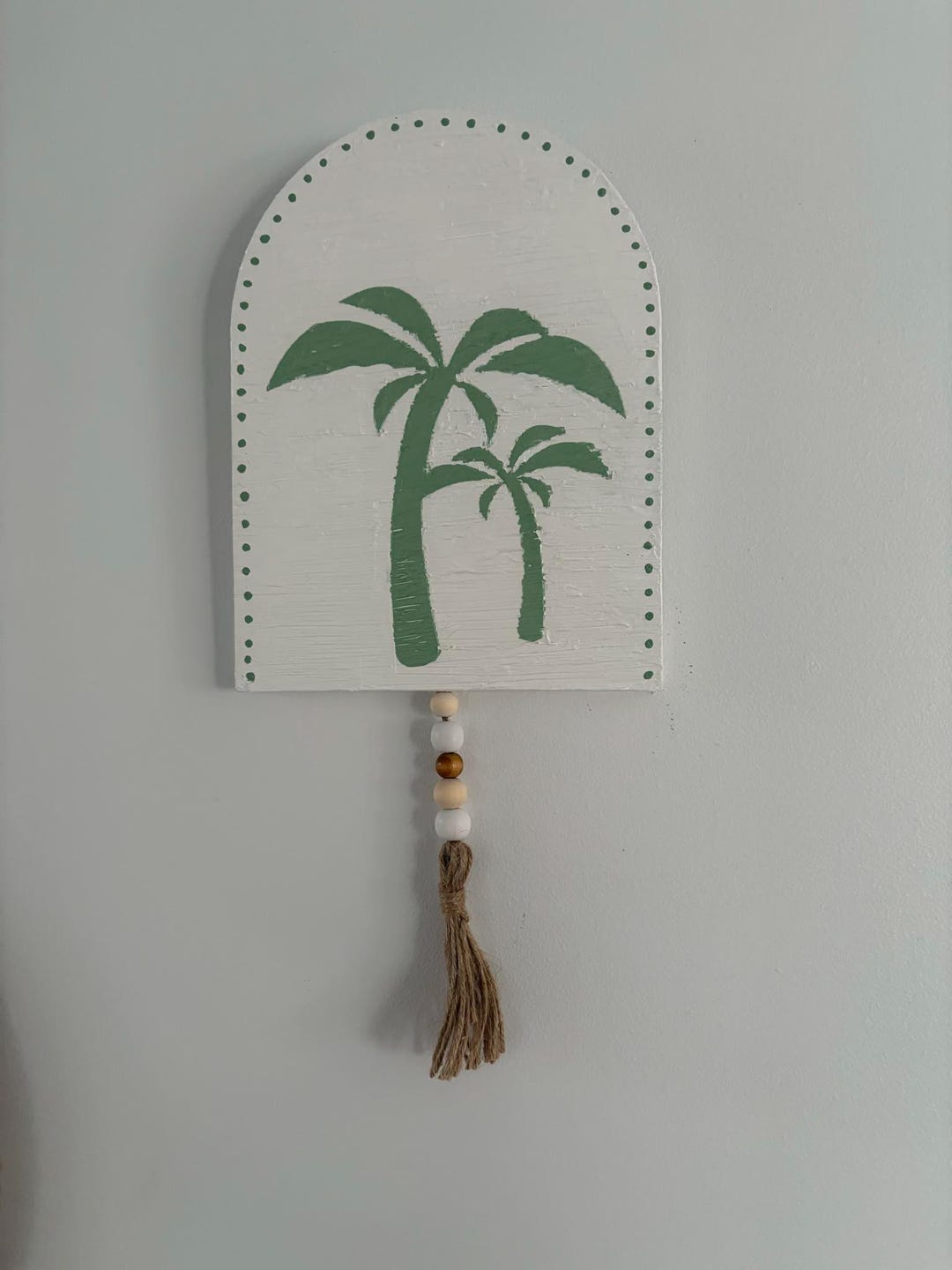 Palm Cove Wall Tile, Coastal Wall Hanging, Beach Wall Decor, Boho Art ...