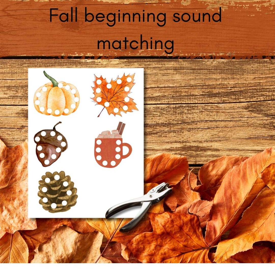 Fall Cutting & Hole Punching Activity | Montessori Fine Motor Printable ...