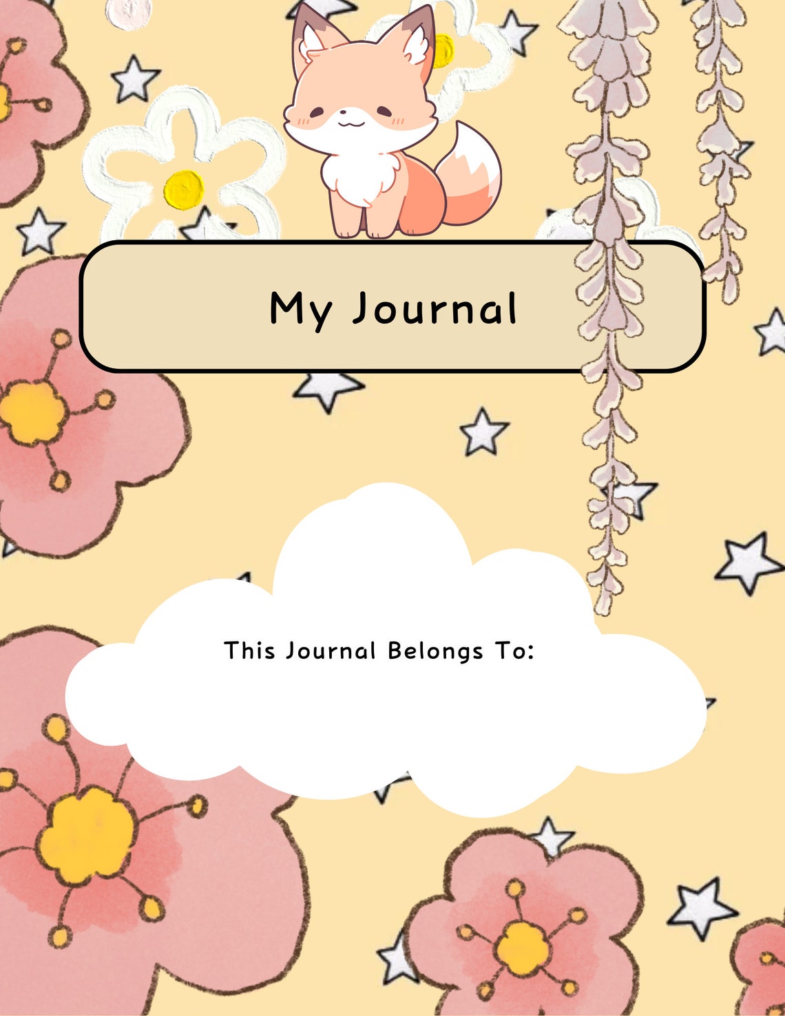 Printable Daily Journal, Undated Journal , Printable Journal, Kawaii ...
