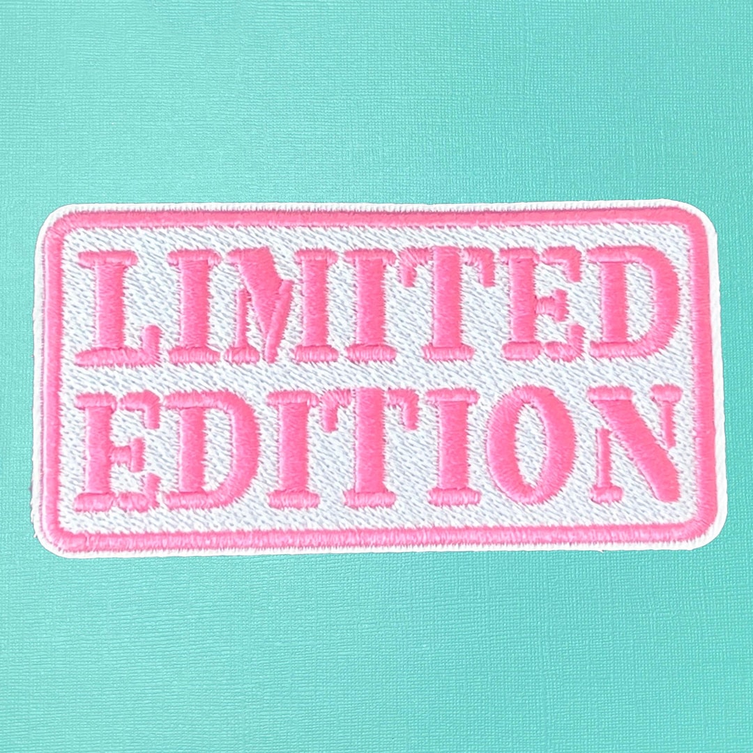 Pink Limited Edition Embroidered Iron on Patch - Etsy