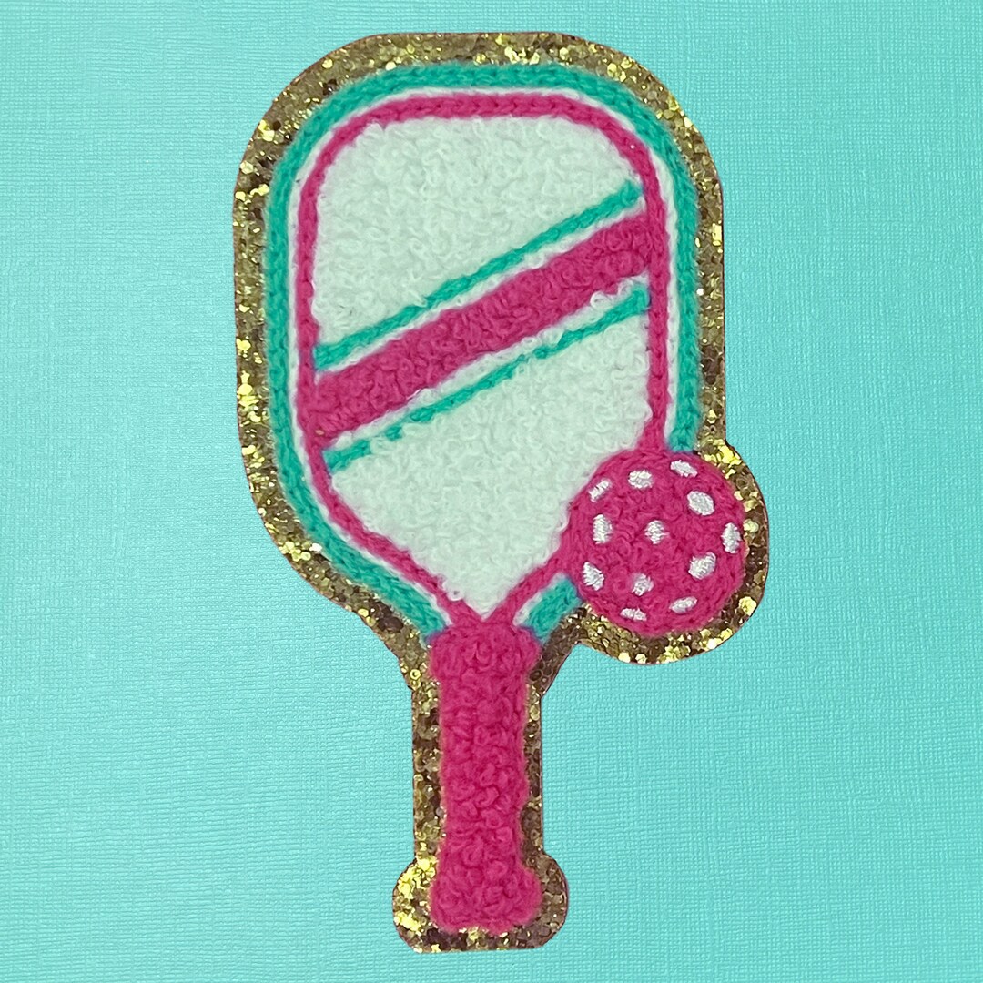 Pickleball Chenille Iron-on Patch, Self-adhesive Patch - Etsy