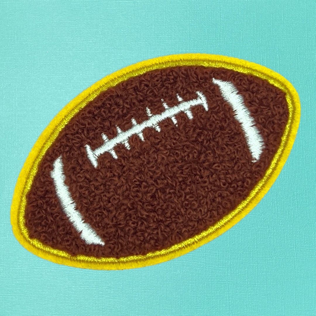 Football Chenille Iron-on Patch, Large and Premium Sports Ball Patch, 3 ...