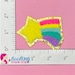 Shooting Star Chenille Iron on Patch With Rainbow, 2" X 3" - Etsy