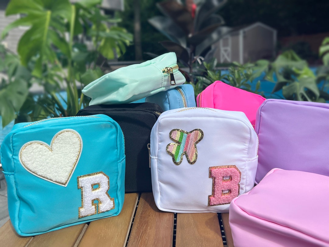 Custom Small Nylon Pouch, Personalized Cosmetic Bag, Travel Case Custom ...