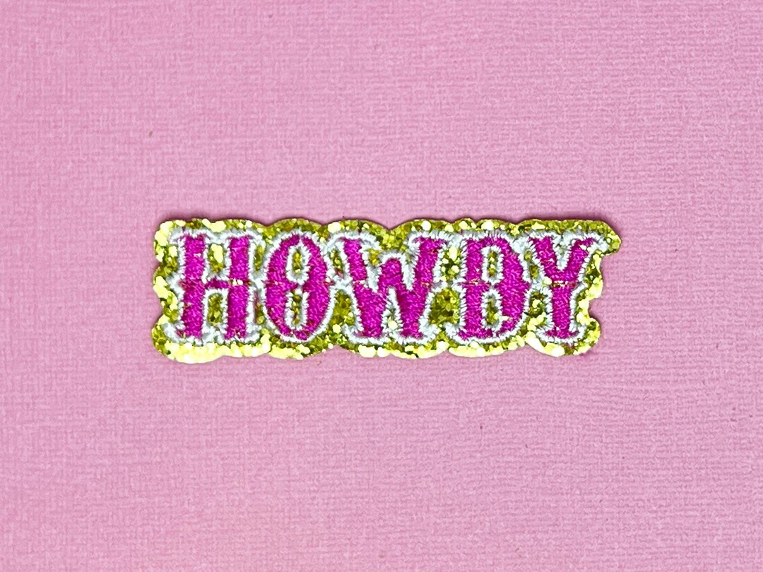 Pink Howdy Western Embroidered Iron-on Patch - Etsy