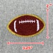 Football Chenille Iron-on Patch, Large and Premium Sports Ball Patch, 3 ...