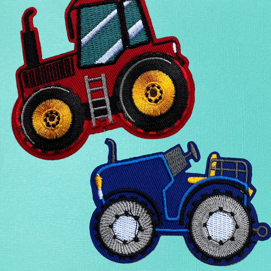 Tractor Embroidery Self-adhesive and Iron-on Patch - Etsy