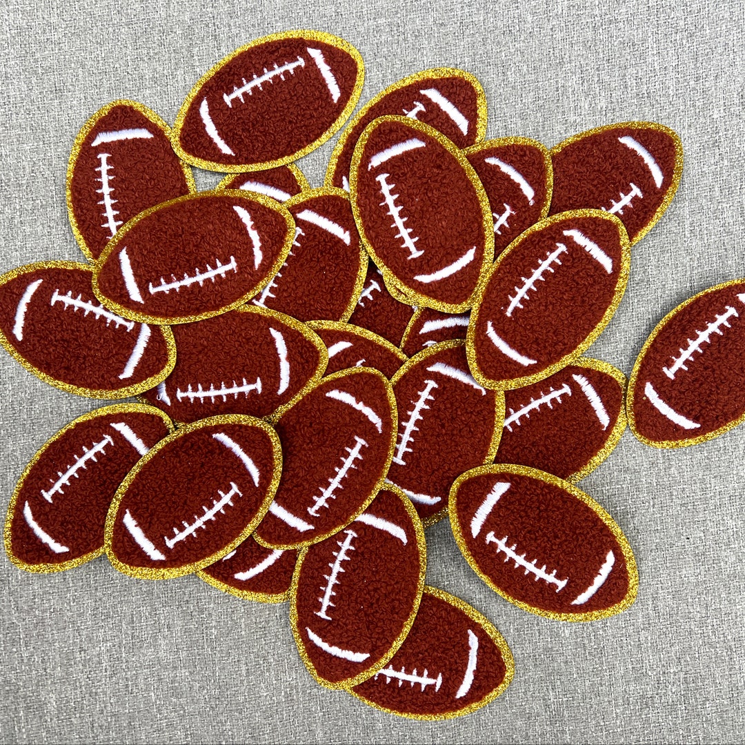 Football Chenille Iron-on Patch, Large and Premium Sports Ball Patch, 3 ...