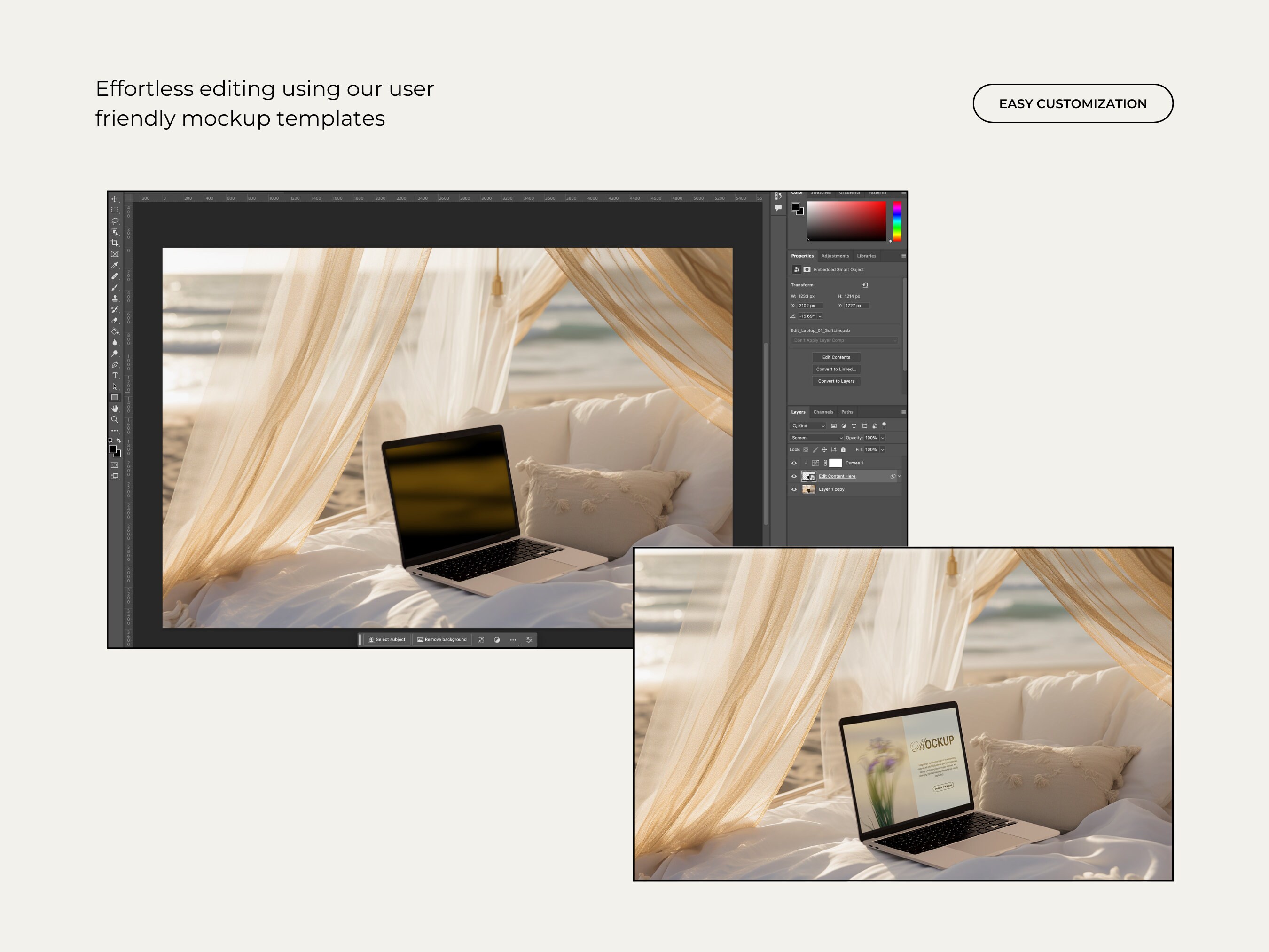Laptop Mockup PSD | Website Mockup, Computer Mockup, Digital Planner ...