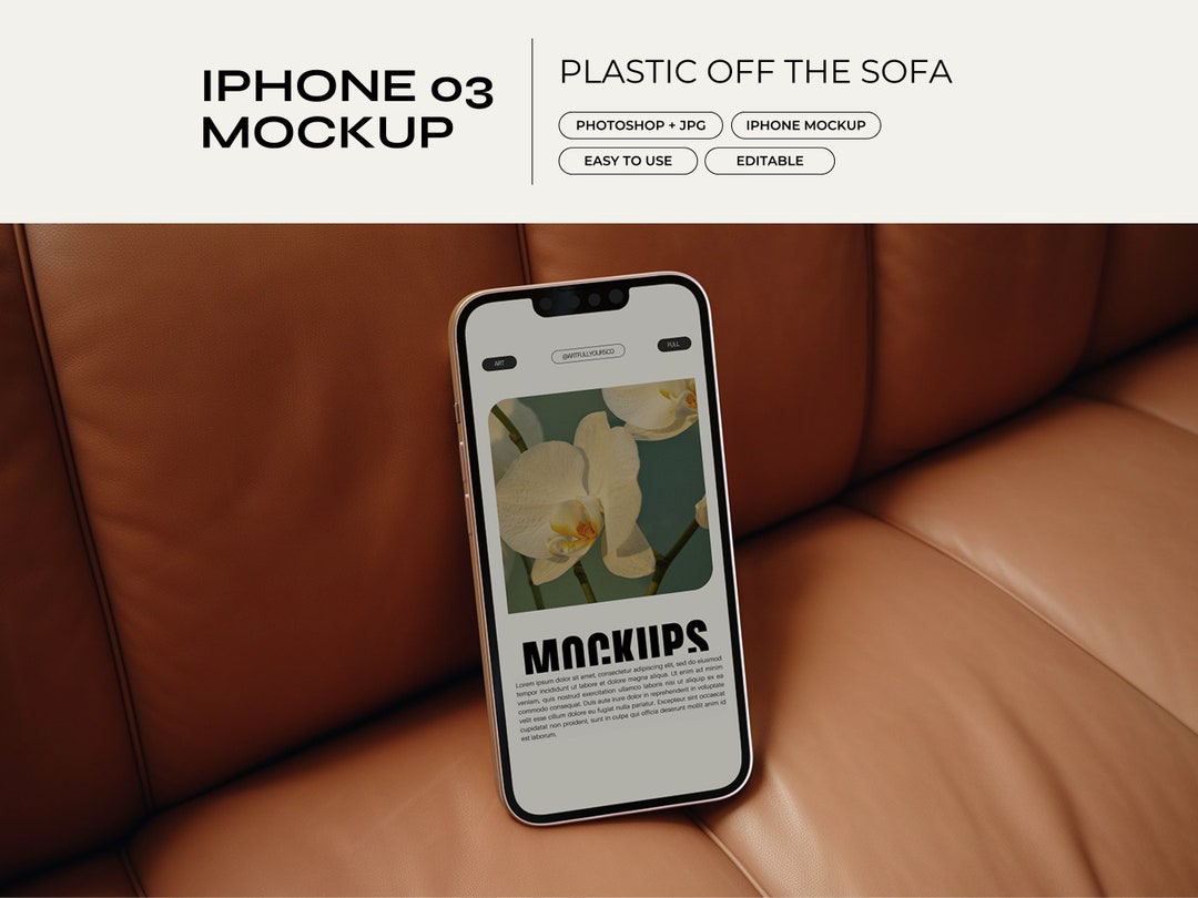 IPhone Mockup PSD | Website Mockup, Device Mockup, Digital Planner ...