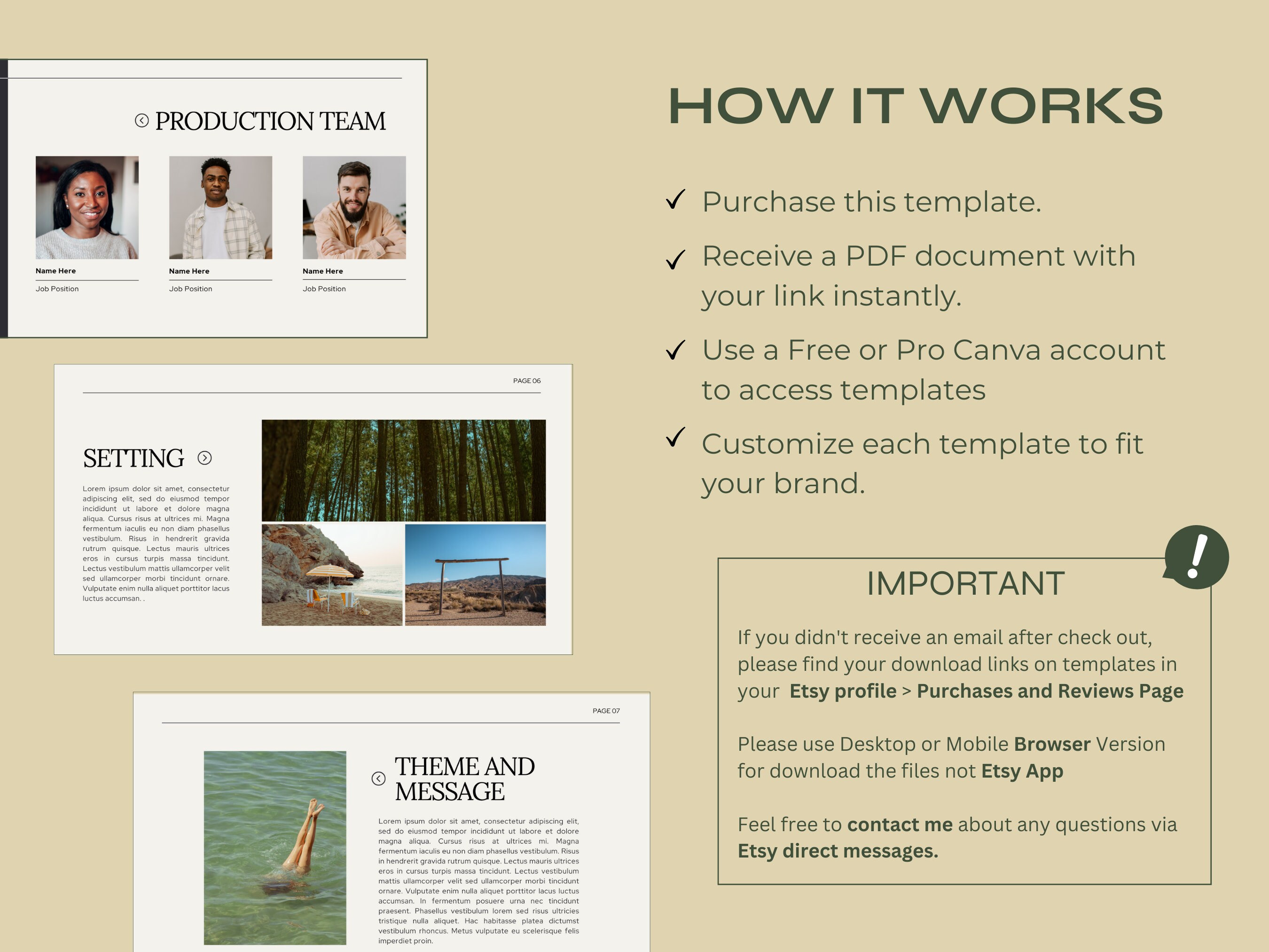 Noir | Film Pitch Deck Template for Filmmakers | Fundraising | Drama ...