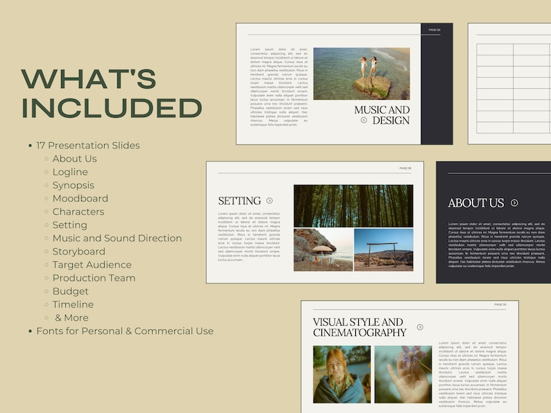 Noir | Film Pitch Deck Template for Filmmakers | Fundraising | Drama ...