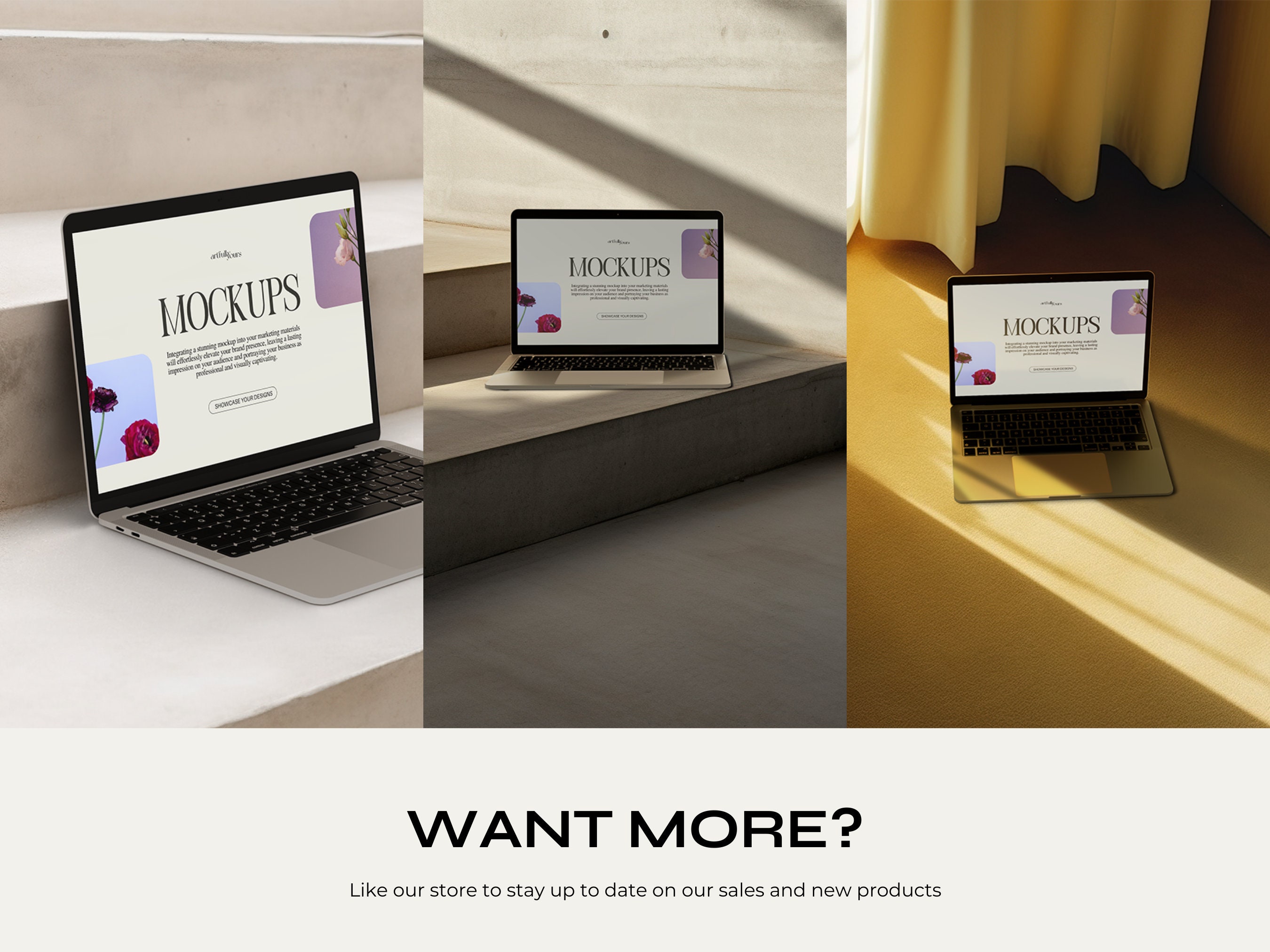 Laptop Mockup PSD, Website Mockup, Computer Mockup, Digital Planner ...