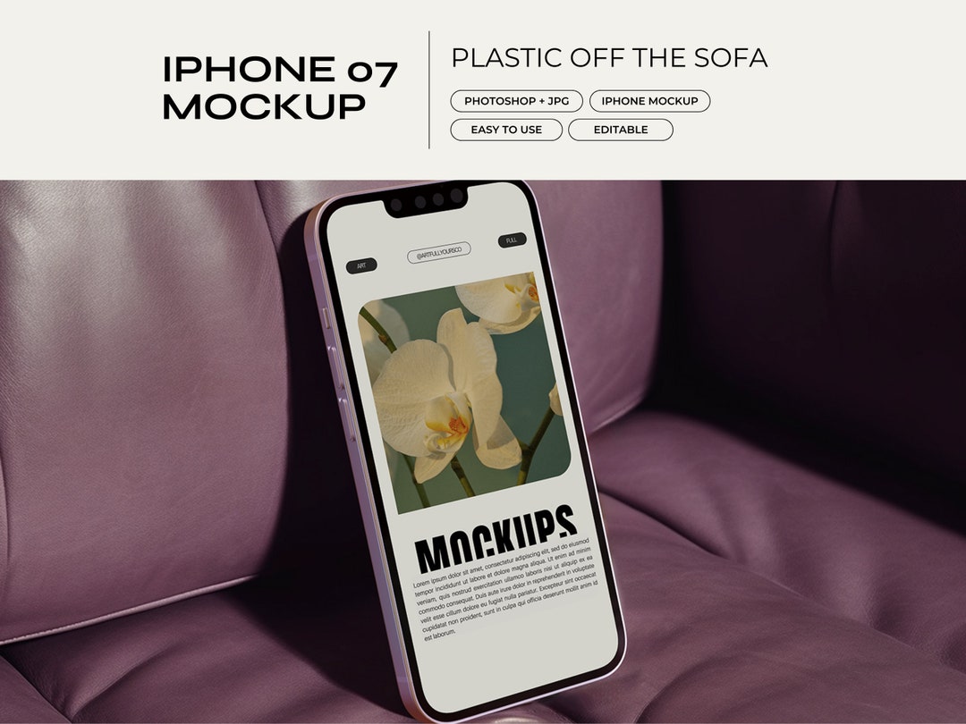 IPhone Mockup PSD | Website Mockup, Device Mockup, Digital Planner ...