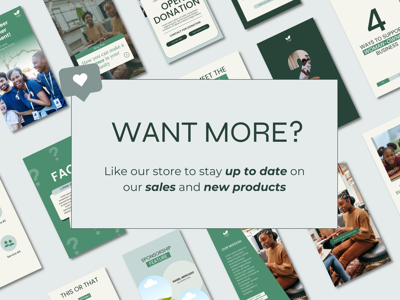 Instagram Stories Pack,modern Social Templates,non-profit IG Stories ...