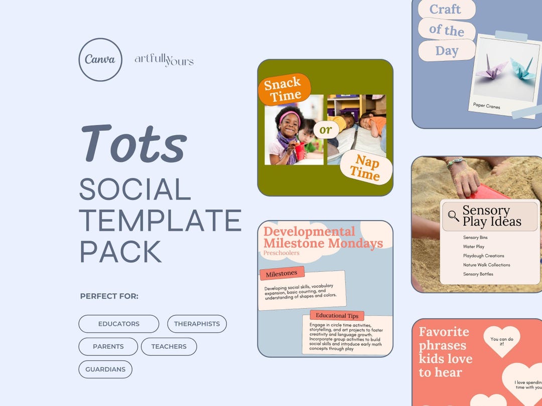 Early Education IG Posts | Child-friendly Instagram Social Templates ...