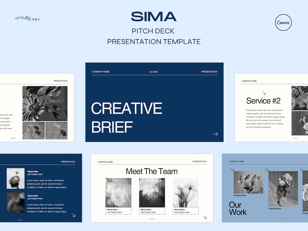 Sima | Brand Elevating Pitch Deck Template | Business Presentation ...