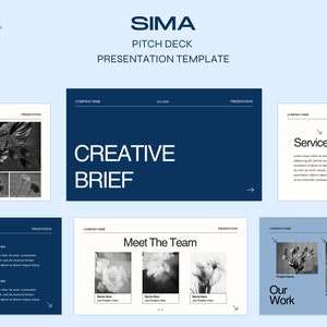 Sima | Brand Elevating Pitch Deck Template | Business Presentation ...