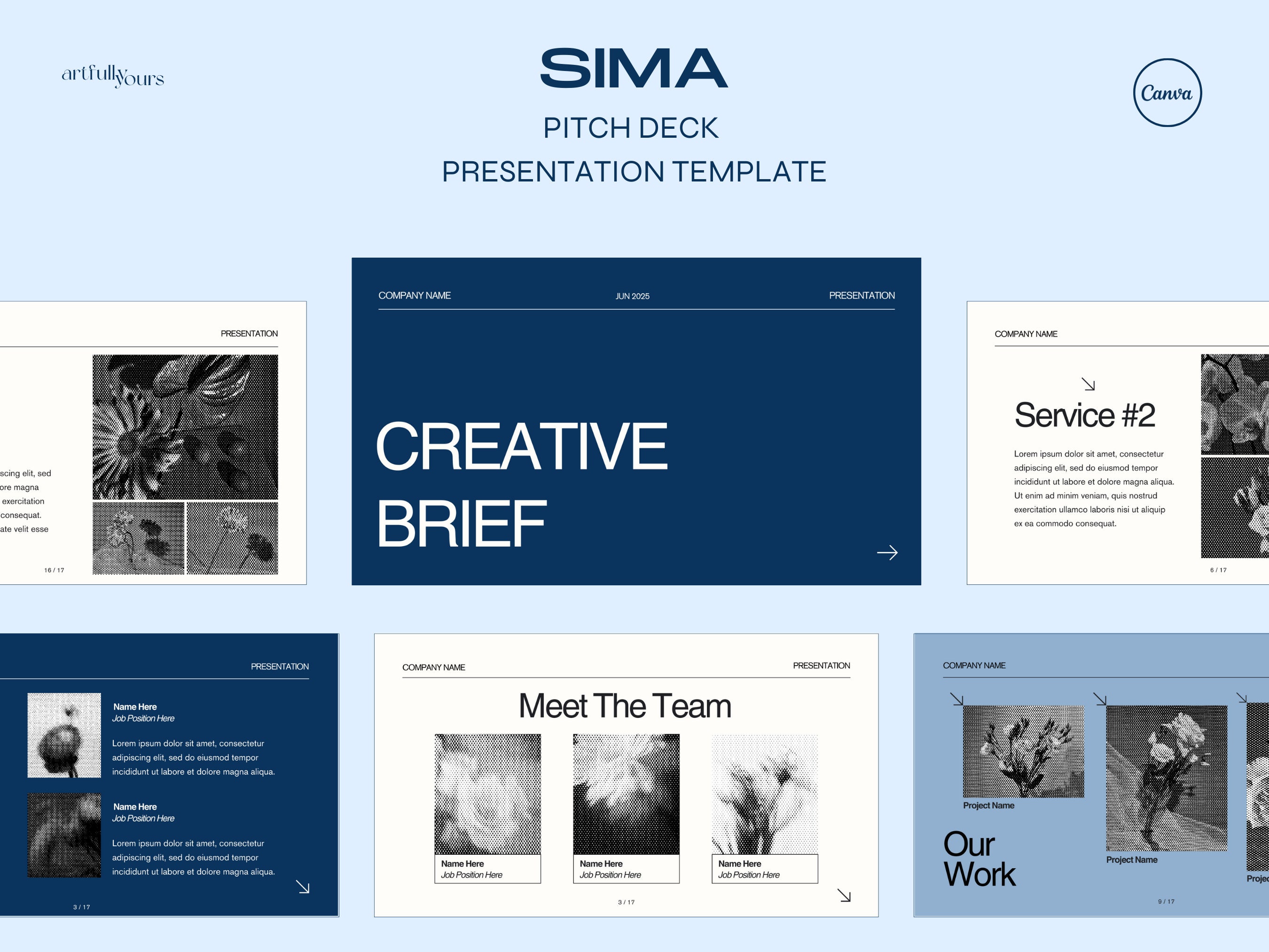 Sima | Brand Elevating Pitch Deck Template | Business Presentation ...