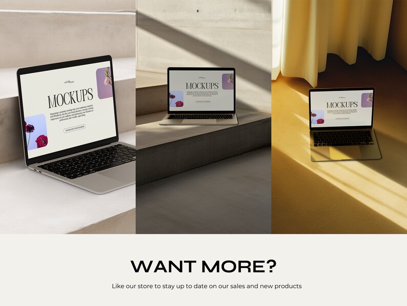 Laptop Mockup PSD | Website Mockup, Computer Mockup, Digital Planner ...