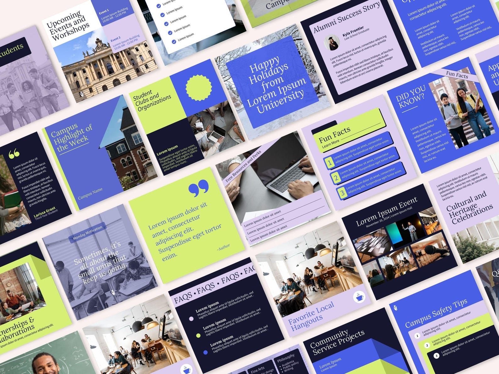 Higher Education IG Posts | E-learning Instagram | Educational Non ...