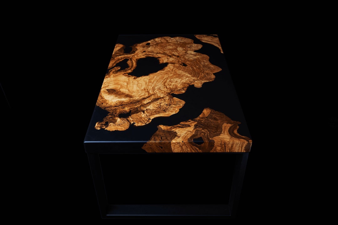 Customizable Wooden Table With Stunning Epoxy Resin Design - Etsy