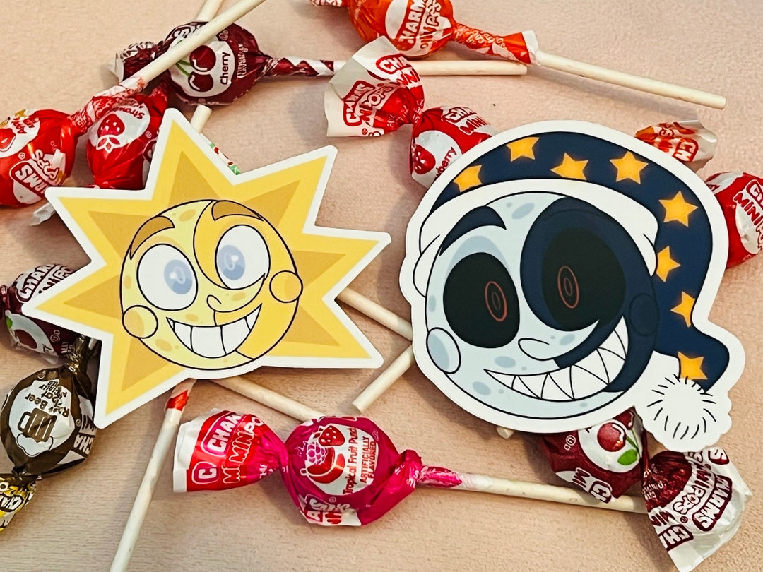Fnaf Sun and Moon Stickers - Etsy