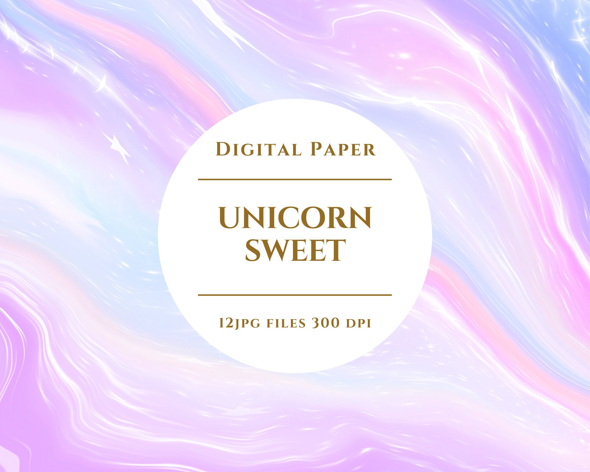 Unicorn Sweet Digital Paper, Rainbow Pastel, Blurry Backgrounds ...