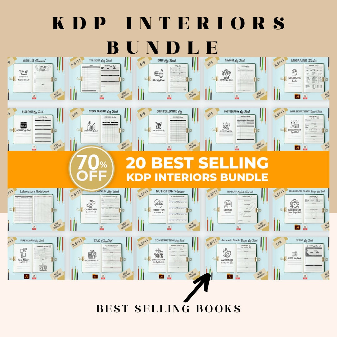 Best Selling KDP Interiors Bundle 20 Bestsellers KDP Interior Download ...
