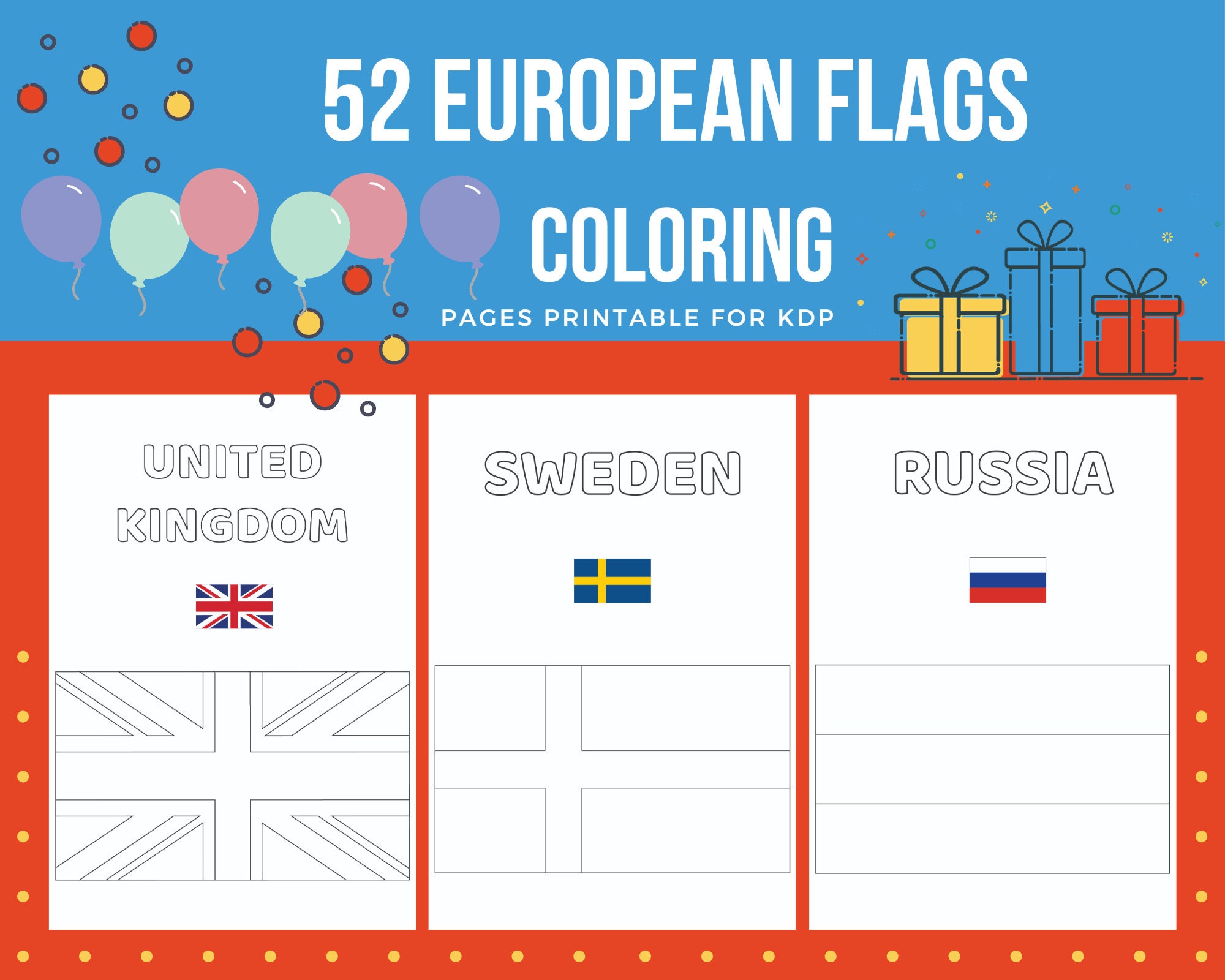 Coloring Pages Of European Flags Red [2025]