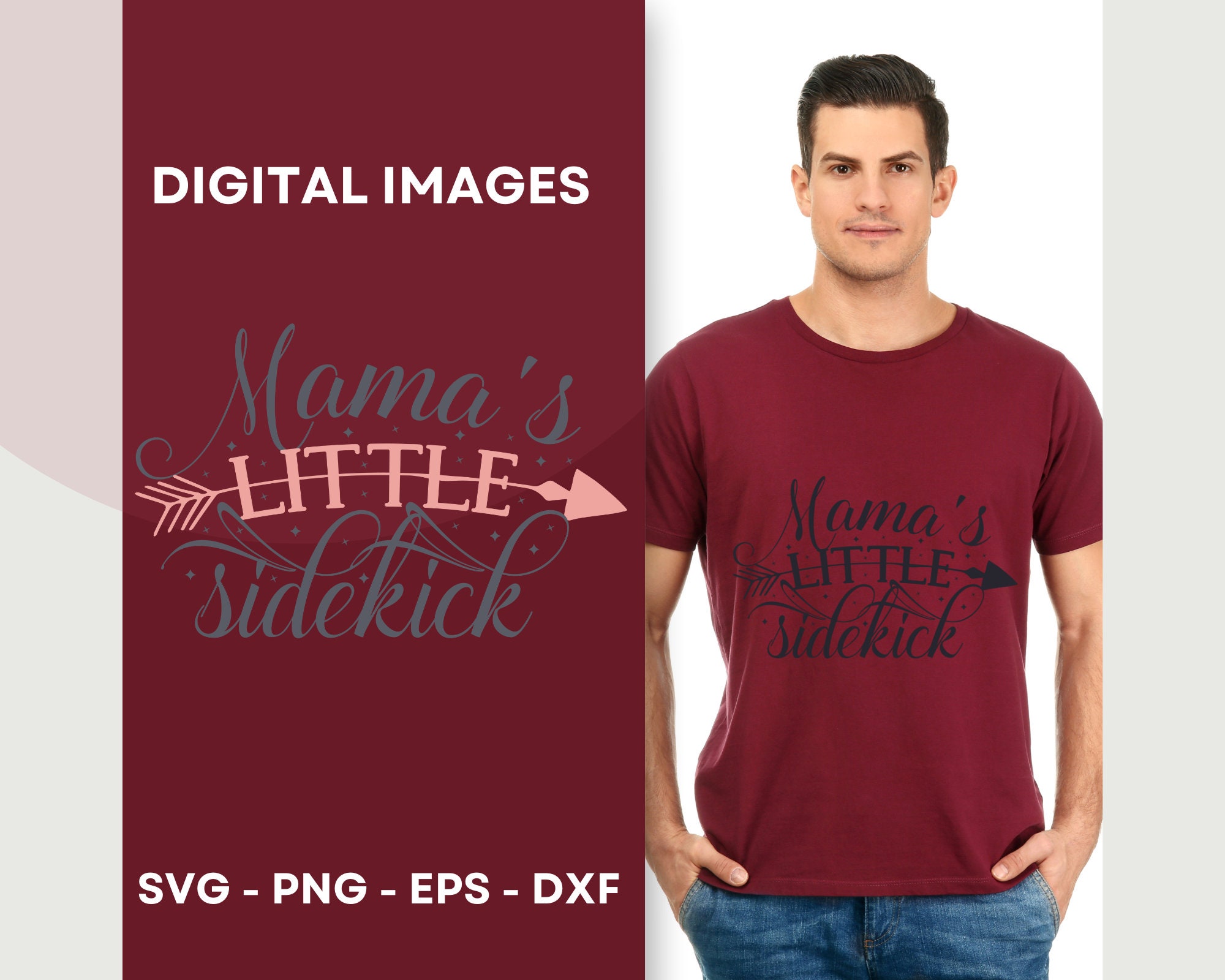 Mama's Little Sidekick, SVG Cut File, Printable Vector Clip Art ...