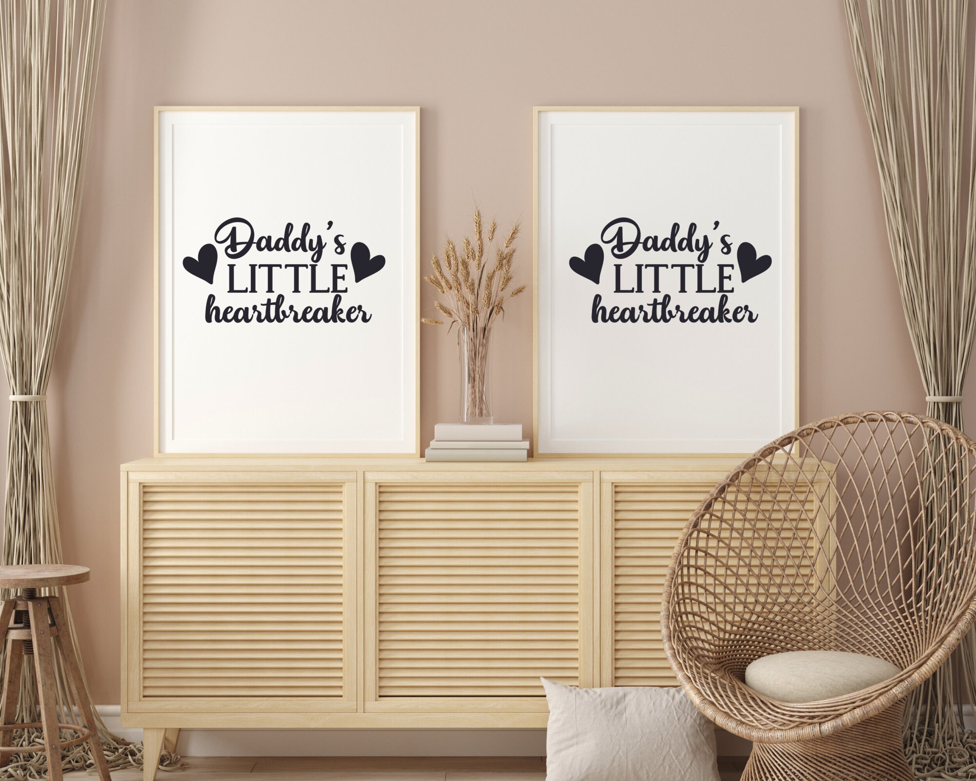 Daddy's Little Heartbreaker, SVG Cut File, Printable Vector Clip Art ...
