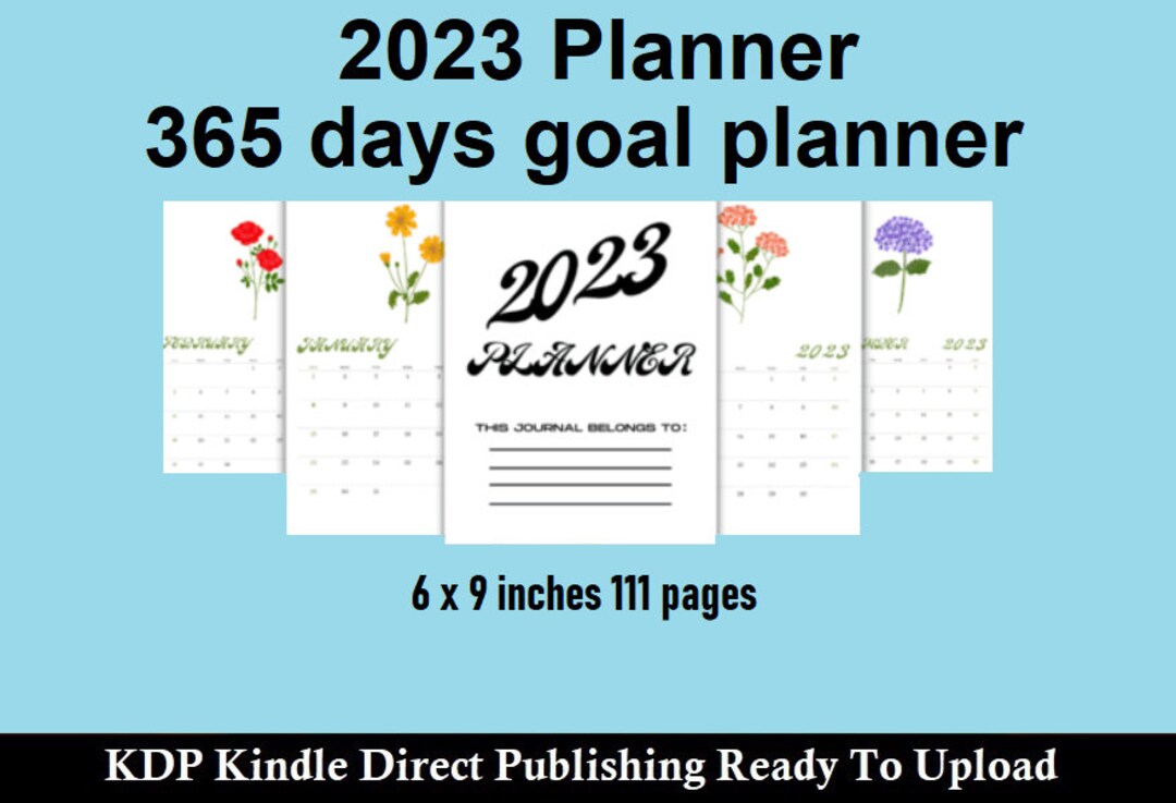 2023 Planner KDP Interiors | 365 Days Goal Planner | KDP Interiors ...