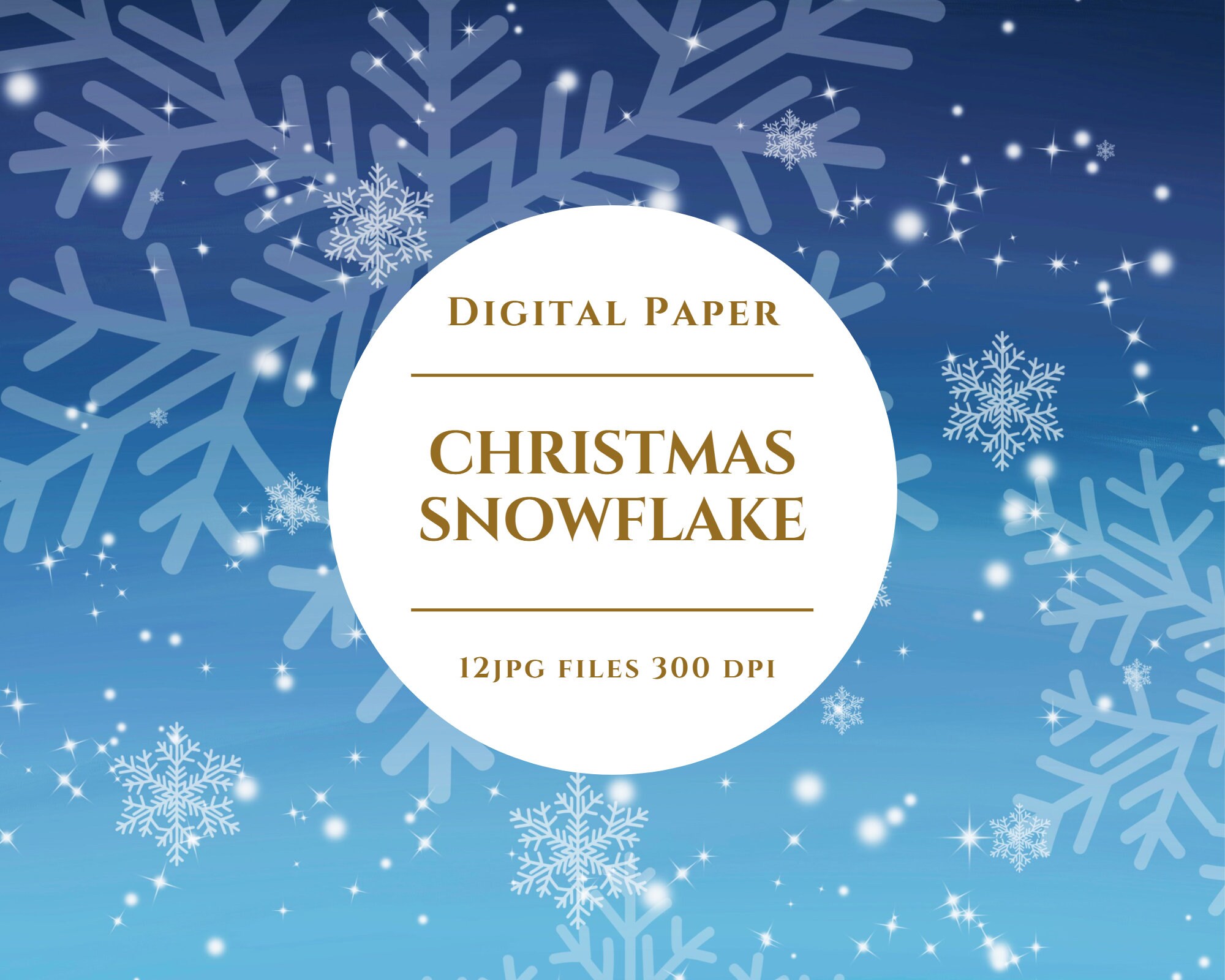 Christmas Snowflake Digital Paper, Frozen Digital, Snowflake ...