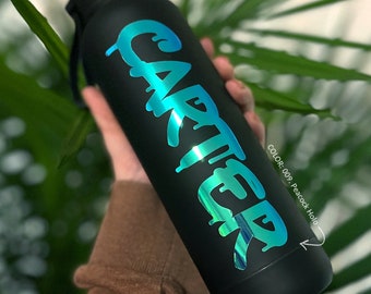 Custom Text Sticker Choose Your Font & Color Custom Name Sticker ...